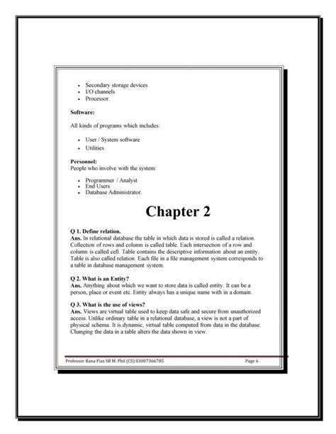 Computer Science 2nd Year Notes All Board