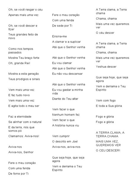 Medley Fogo E Gloria Pdf Céu