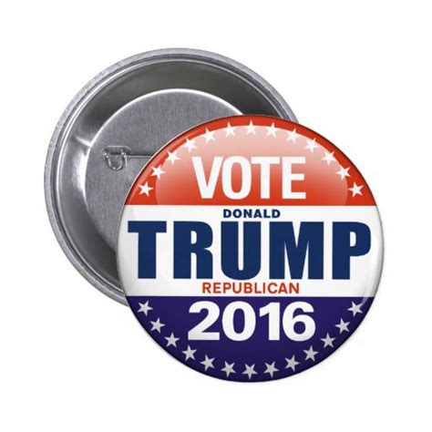 Vote Donald Trump For President 2016 Button Zazzle