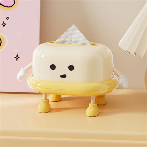 Uforu Cute Tissue Box Cover Rectangle Funny Tissue Box