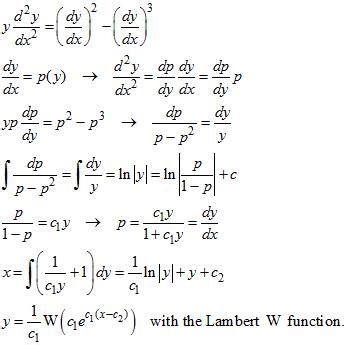 Nonlinear Second Order Differential Equation