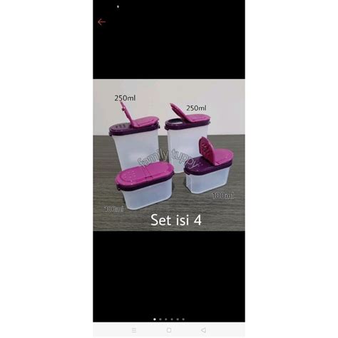 Jual Tuperware Spice T Go Tempat Bumbu Lada Set Isi 4 Ori Tuperware Shopee Indonesia