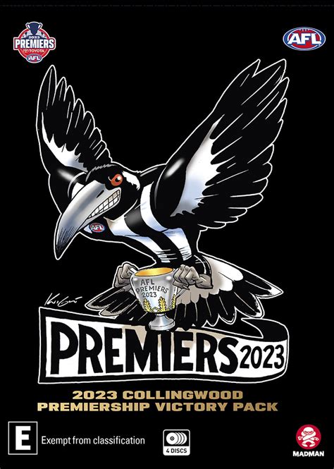 2023 Afl Premiers Collingwood Magpies Victory Pack Madman