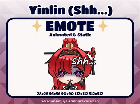 Wuthering Waves Yinlin Animated And Static Emote For Twitch Discord Youtube Wuwa Yinlin