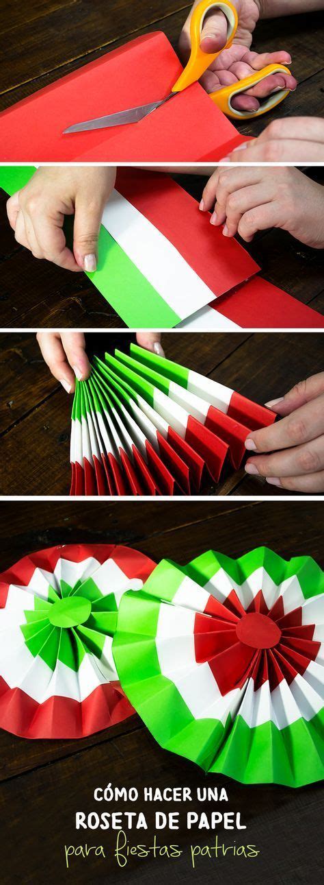 Cómo Hacer Una Roseta De Papel Para Fiestas Patrias Decoracion Fiesta