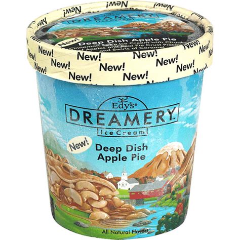 Edys Dreamery Ice Cream Deep Dish Apple Pie Shop Sun Fresh