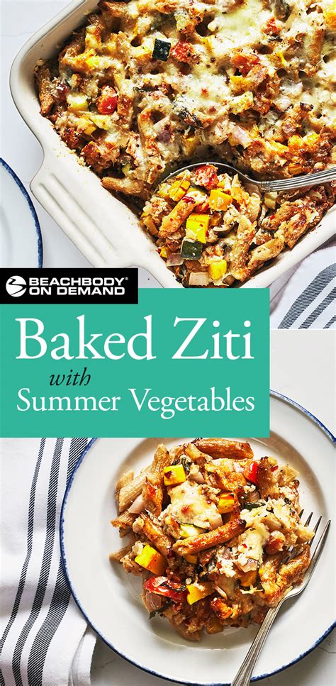 Baked Ziti With Summer Veggies Recipe Bodi