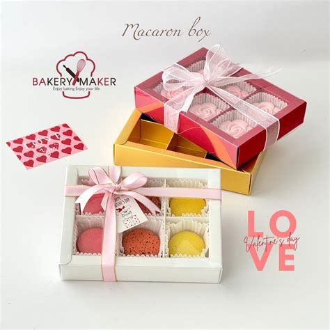 กล่องมาการองฝาเลื่อนใส 6 ช่อง 5 ใบ Bakerymakershop