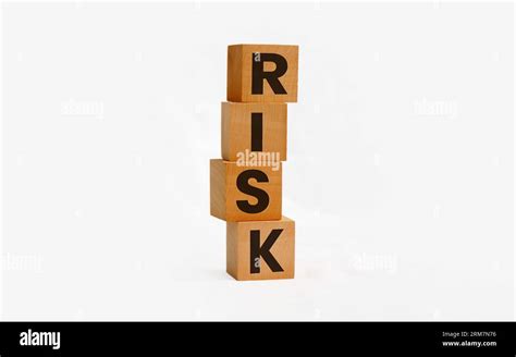 Wooden Block With Alphabet Building The Word RISK Risk Assessment And