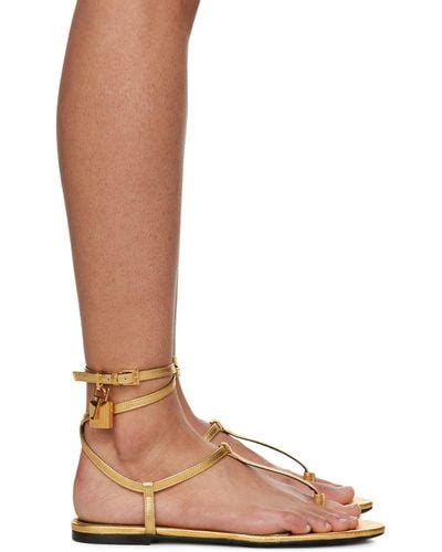 Brown Tom Ford Flats For Women Lyst