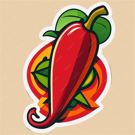 Premium Vector Cute Chilli Pepper Character Vector Illustration A Red