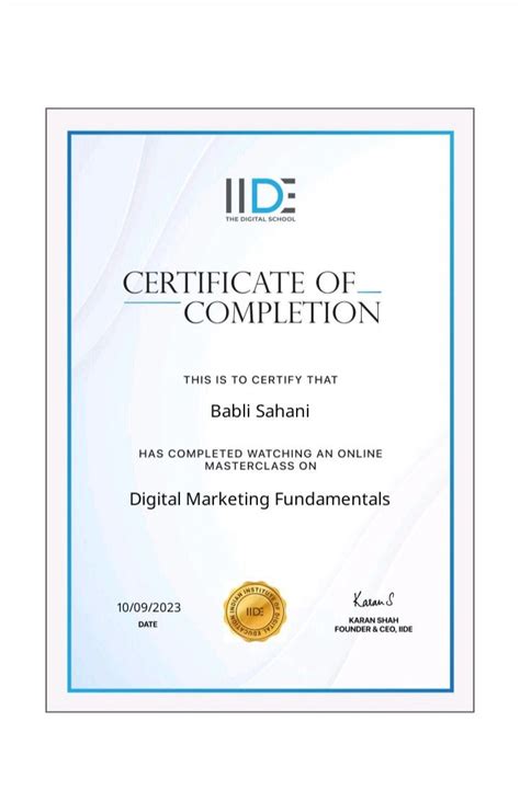 Babli Sahani On Linkedin I Am Happy To Share That I Have Completed Digital Marketing Online
