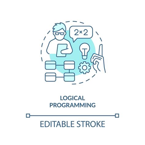 Logical Programming Turquoise Concept Icon Coding Paradigm Type