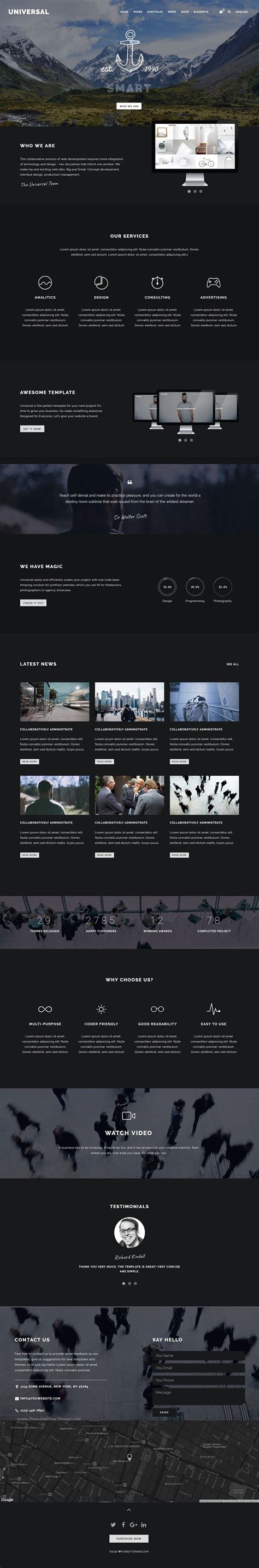 Universal Smart Multi Purpose Html5 Template Html5 Templates Html5 Templates