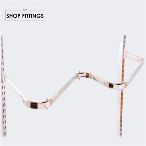 Zig Zag Rail For Twinslot Upright 1000mm My Shopfittings