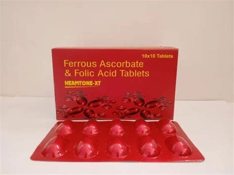Ferrous Ascorbate 100 Mg Folic Acid 15 Mg At ₹ 990box Baddi Id