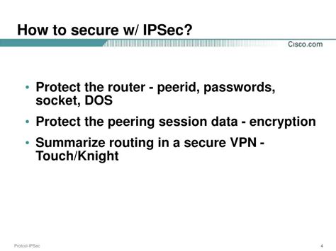 PPT Securing Routing Signaling Protocols W IPSec PowerPoint Presentation ID