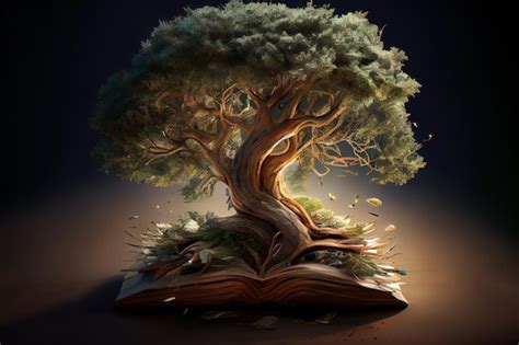 premium ai image tree of knowledge generative ai