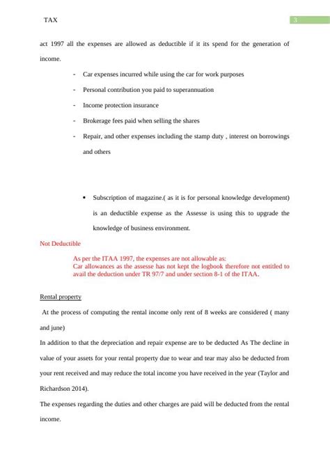 Tax Computation Of Income Tax For Assessment Year 2018