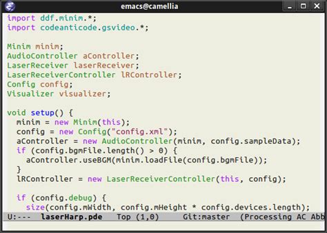 Processing Emacs Emacs