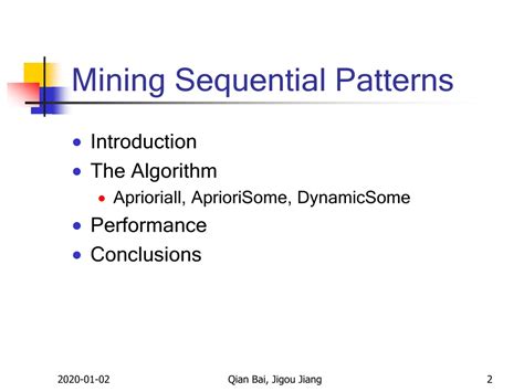 Ppt Mining Sequential Patterns Powerpoint Presentation Free Download