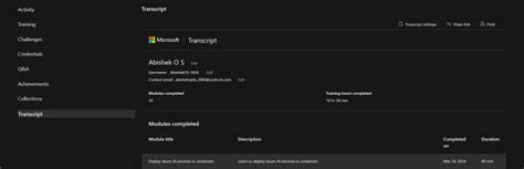Microsoftlearn Cloudskillschallenge Continuouslearning Abishek O S