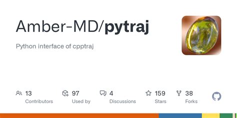Github Amber Md Pytraj Python Interface Of Cpptraj
