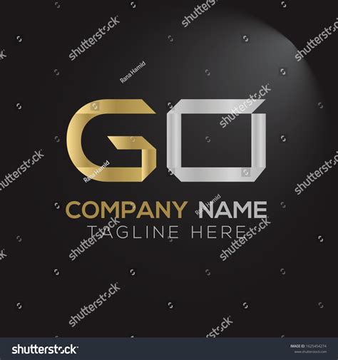 Go Letter Type Logo Design Vector Stock Vector Royalty Free Shutterstock