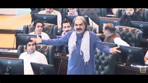 Ali Amin Gandapur Kpk Assembly Speechcm Kpk Reached Kpk Assembly And