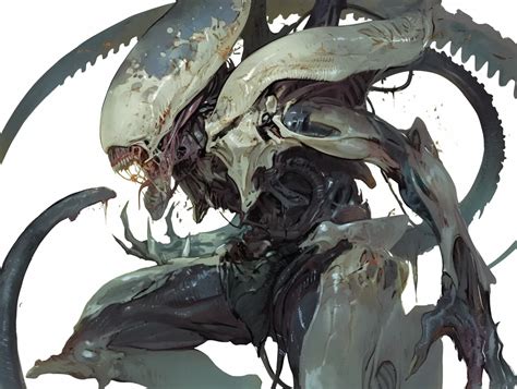 獰猛なリアル宇宙人｜イラスト・フリー素材なら「シンテリ」