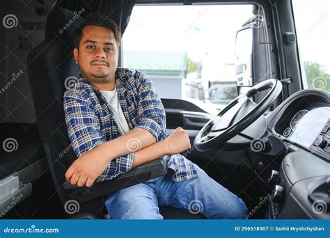 Portrait Of A Indian Truck Driver Stock Image Image Of Transport