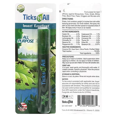 Ticks N All All Natural All Purpose Insect Repellent Mini Spray 06