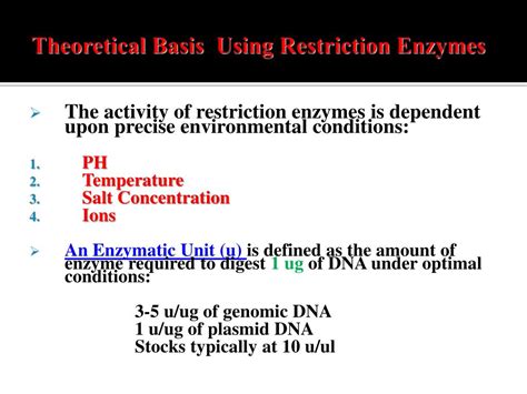 PPT Lab Restriction Enzymes PowerPoint Presentation Free Download ID