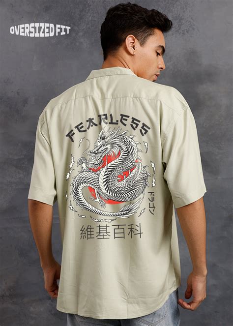 Fearless Mens Fluidic Oversized Shirt