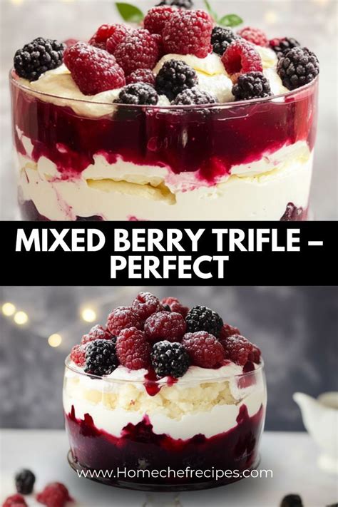 Mixed Berry Trifle Recipe No Bake 10 Minute Creamy Summer Dessert With
