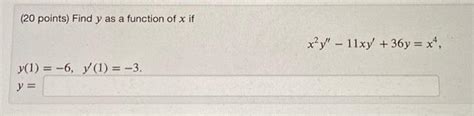 Solved Differential Equations Chegg