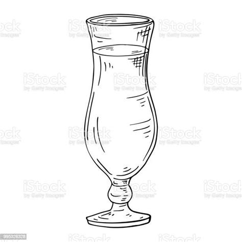 手拉酒精飲料酒吧或酒館功能表的草圖雞尾酒向量插圖向量圖形及更多一片圖片 一片 伏特加 傘 Istock