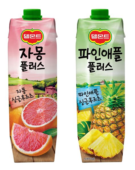 롯데칠성 ‘델몬트 자몽 파인애플 2종 출시