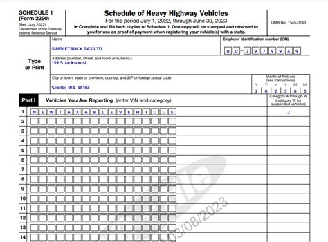 Free Printable Form 2290 Free Printable