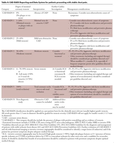 Cad Rads™ 20 2022 Coronary Artery Disease Reporting And Data