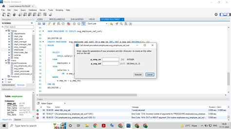 mysql out parameter needs input stack overflow