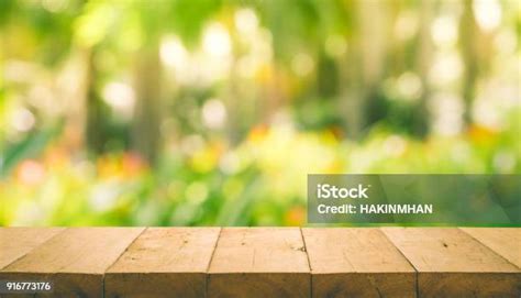나무 테이블에 최고의 정원 배경에서 신선한 녹색 추상의 덩어리 죠 몽타주 제품 디스플레이 또는 키 시각적 레이아웃에 대 한 0명에 대한 스톡 사진 및 기타 이미지 Istock