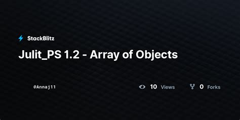Julitps 12 Array Of Objects Stackblitz