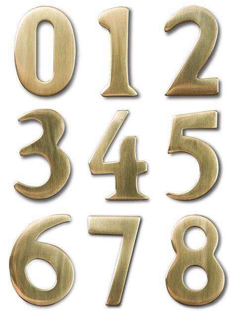 2 Brass Numbers With Adhesive Back Budget Mailboxes