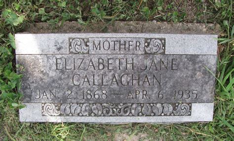 Elizabeth Jane “jennie” Burt Callaghan 1868 1935 Homenaje De Find A Grave