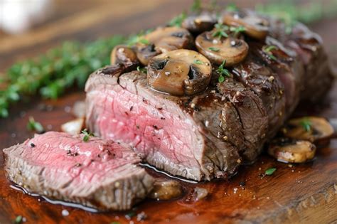 Delicious Roasted Tenderloin With Gourmet Mushroom Sauce A Culinary