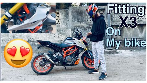Fitting X3 Kit On My Duke 390 😍 Modification Youtube