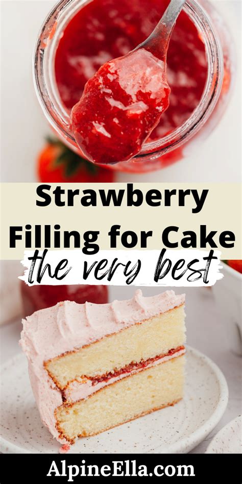 Strawberry Filling For Cake 3 Ingredients Rezept Rezepte