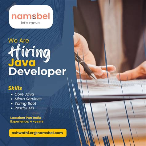 Ashwathi Cr On Linkedin Namsbelhiring Javadevelopers Javadev