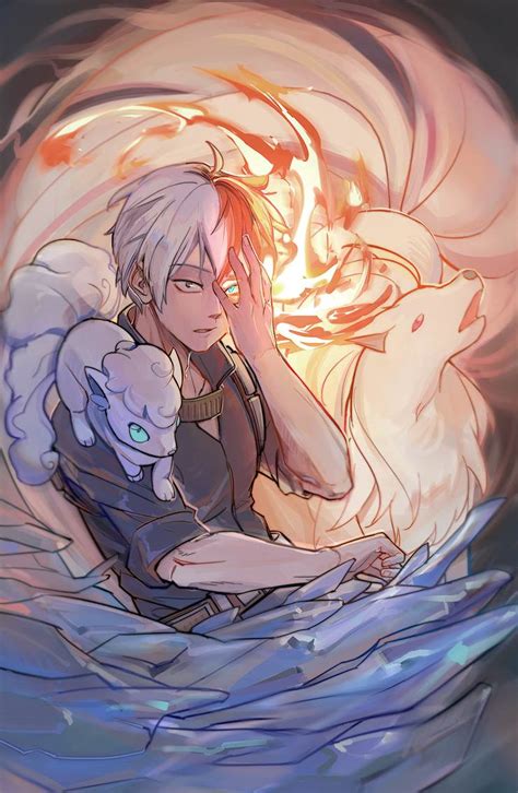 关都38狐狸宝可梦，九尾キュウコン插画图片 Bobopic